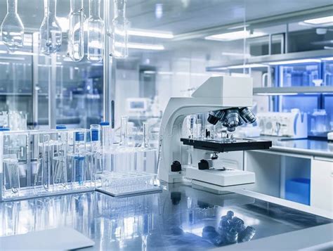 Advanced Analytical Equipment In Modern Medical Laboratory Stock Image
