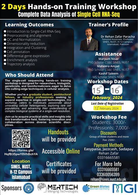 Scrnaseq Dataanalysis Workshop Biotech Genomics Science