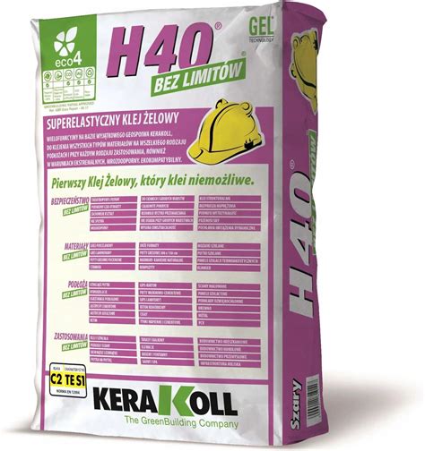Klej Kerakoll H40 No Limits 25Kg Szary 81909 - Opinie i ceny na Ceneo.pl