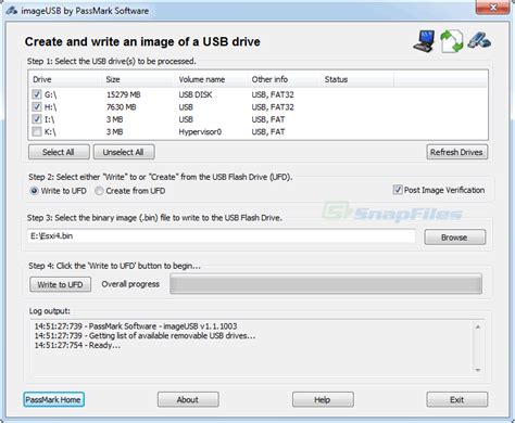 ImageUSB Screenshot And Download At SnapFiles Com