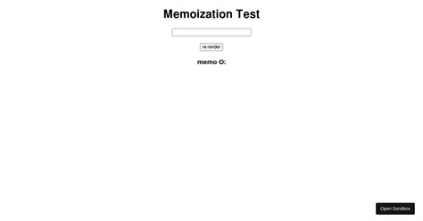 React memo의 잘못된 활용 Codesandbox