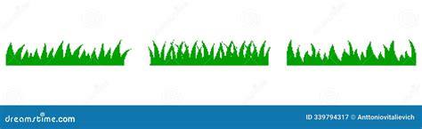 Pixel Art Grass Icon Set Retro Pixelated Green Grass In Nostalgic 8