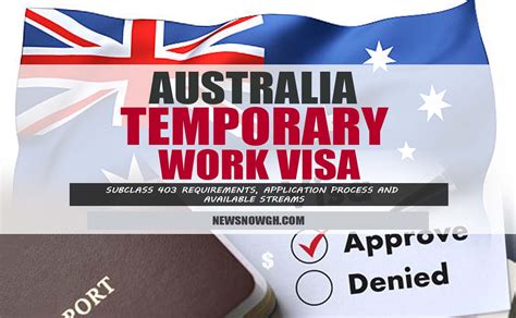 Australia Temporary Work Visa Requirements Application Process NewsNowGh