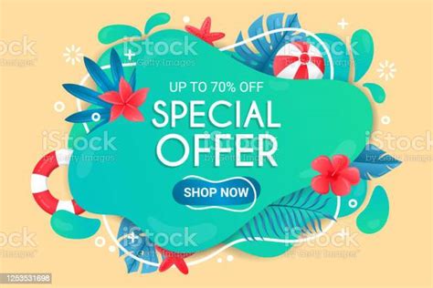 아름다운 여름 스페셜 제공 배경 불가사리 열대 잎 꽃여름 판매 배너 템플릿 여름 추상 기하학적 배경 가격에 대한 스톡 벡터 아트 및 기타 이미지 Istock