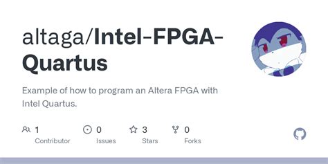 Github Altaga Intel Fpga Quartus Example Of How To Program An Altera