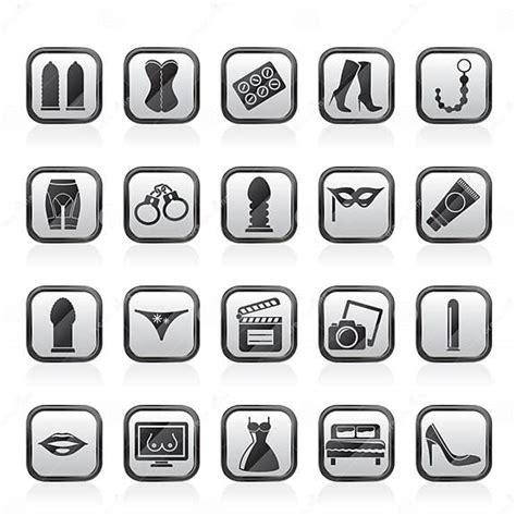 Sex Erotic And Temptation Icons Stock Vector Illustration Of Dress