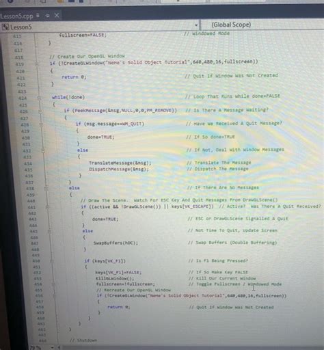 Solved X Esson 5cpp A Lesson5 Global Scope This Code Was