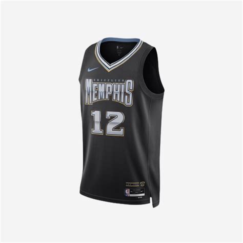 나이키 자 모란트 멤피스 그리즐리스 시티 에디션 2022 23 Nba 스윙맨 저지 블랙 Nike Kream