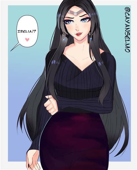 Irelia Casual Outfit Fanart R Ireliamains