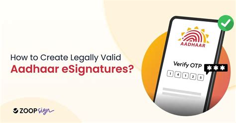 How To Create Legally Valid Aadhaar Esignatures Sunny