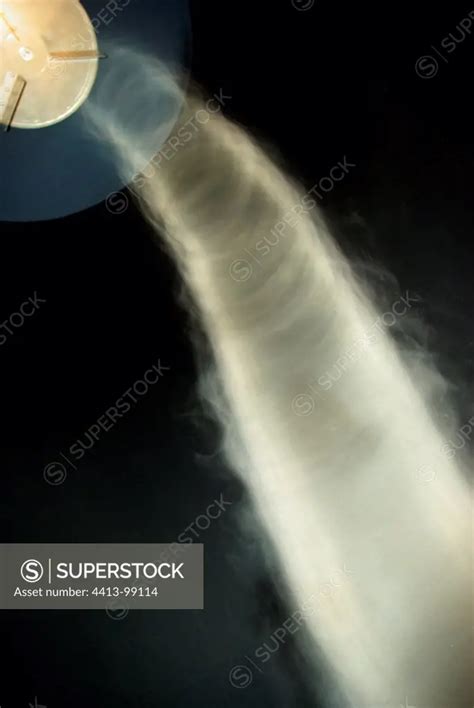 Obtained In Artificial Tornado Simulator Vortex Superstock