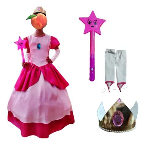 Princesa Peach Disfraz Fiesta Niñas Envío Gratis