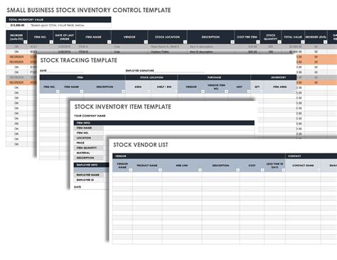Free Small Business Inventory Templates Smartsheet