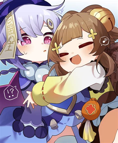 Qiqi And Yaoyao Genshin Impact Drawn By Sanmi Kan Danbooru