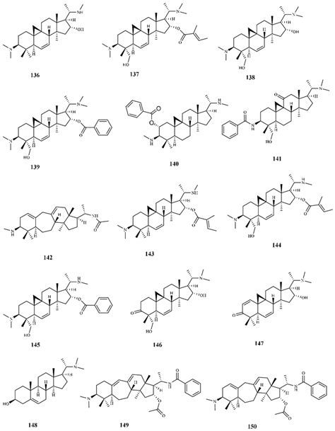 Structures Of Triterpenes 136 150 Download Scientific Diagram