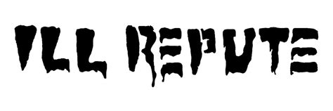 Ill Repute Halloween Lettering By Anarchostencilism On Deviantart