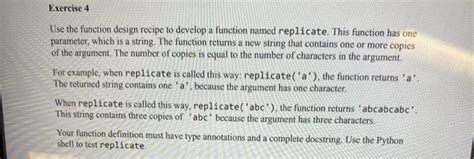 Solved Use The Function Design Recipe To Develop A Function Chegg