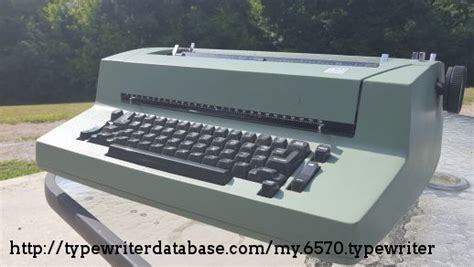 1976 IBM Selectric II On The Typewriter Database