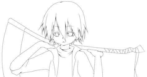 オリジナル 死神さん【線画】 Any のイラスト Pixiv