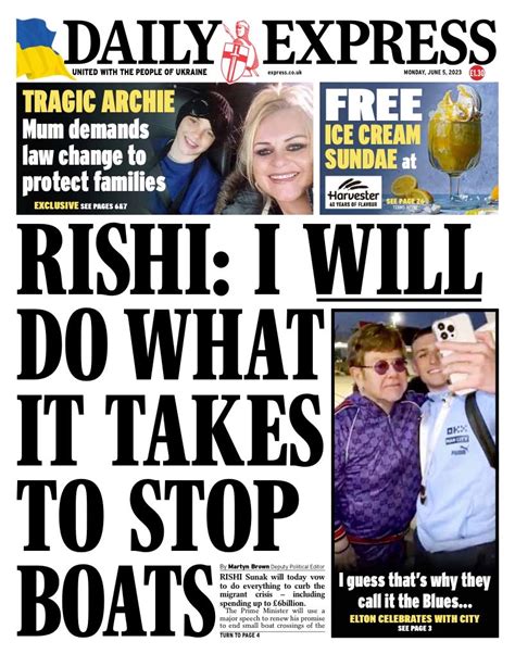 Allie Hodgkins Brown On Twitter Mondays Daily EXPRESS Rishi I
