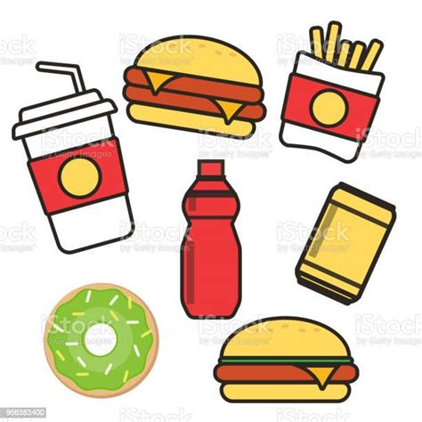 Affiche De Menu Fastfood Restauration Rapide Des Collations Et Des