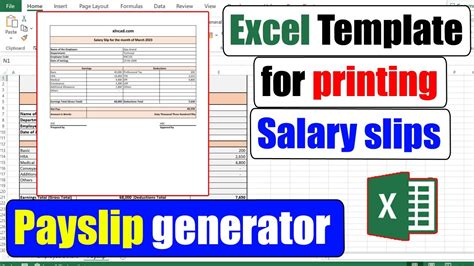 Automate Printing Payslips And Salary Slips Youtube