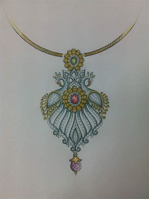 Jewelry Design Sketches Necklace Collection Of Precious Jewelry Design