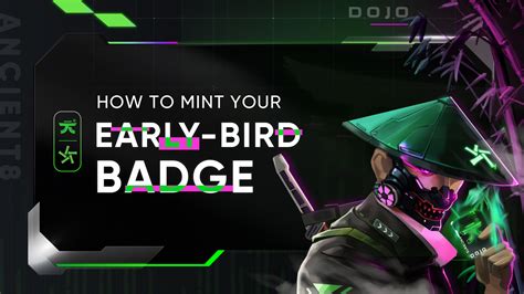 The Dojo Badge Drop How To Mint Your Early Bird Badge