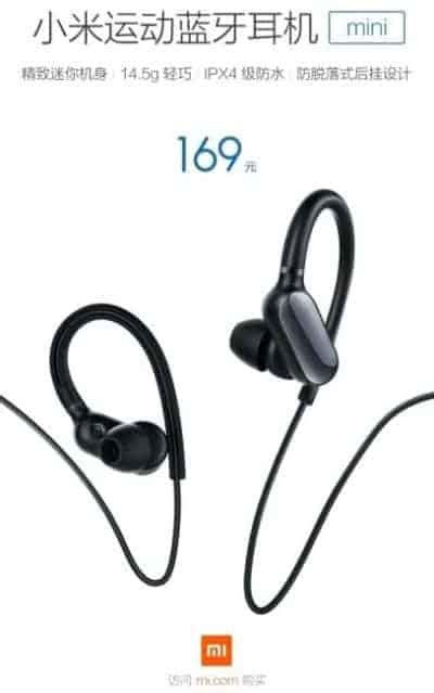 Xiaomi Mi Sports Bluetooth Headset Mini Out This Week