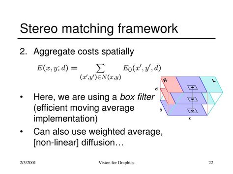 ppt stereo matching and energy minimization powerpoint presentation