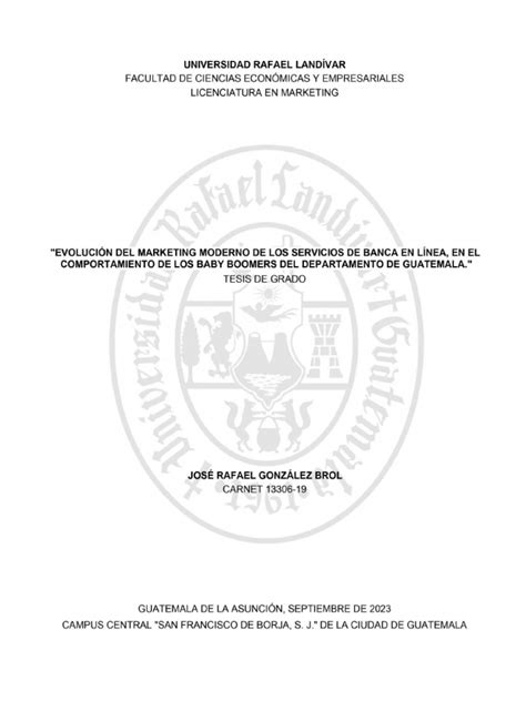 Evolución Del Marketing Moderno De Los Servicios De Banca En Linea E N El Comportamiento De Los