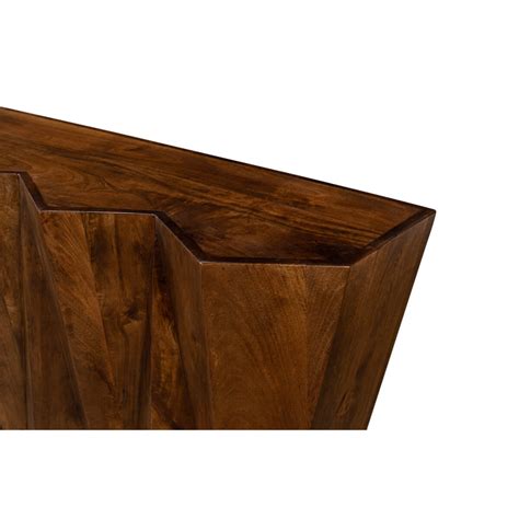 Modern Elegance Organic Geometric Console Table English Georgian America