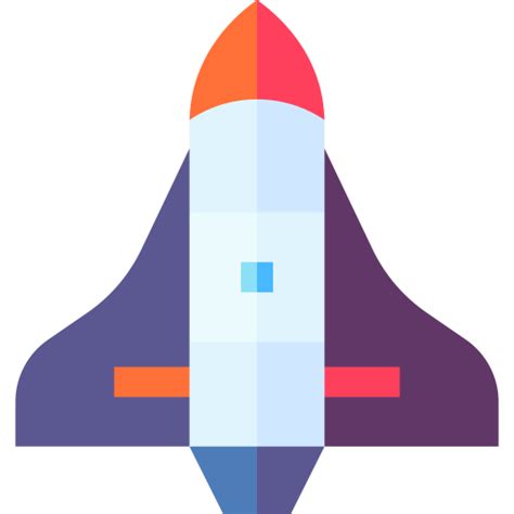Spaceship Basic Straight Flat Icon