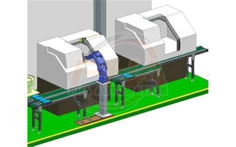 Robot Loading And Unloading For CNC Machine