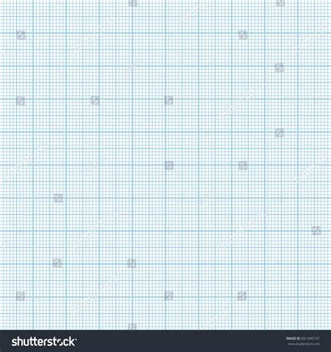 Vector Blue Metric Graph Paper Seamless Stock Vector Royalty Free
