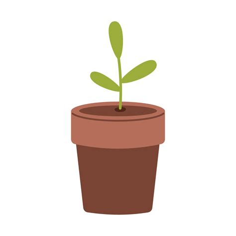 Vetor Jovem Verde Plantar Dentro Plano Projeto Plantinha Dentro
