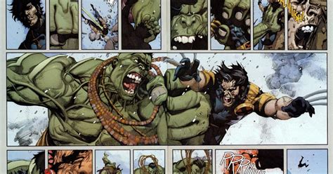 A Team Comics Ultimate Wolverine Vs Hulk Es Una Minisere De Cómics