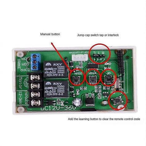 Ac Dc Motor Remote 12v 24v 36v Motor Forwards Reverse Up Down