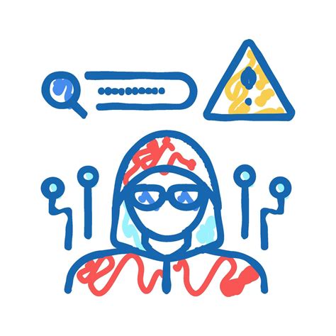 hacker hacked password icon doodle illustration 62464896 vector art at vecteezy