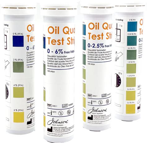 J Quant® Oil Quality Test Strips Johnson Test Papers