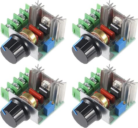 GUUZI 4pcs 2000W Contrôleur de Vitesse de Moteur AC Régulateur de
