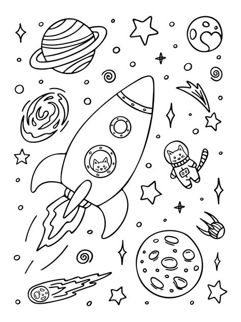 Rocket Coloring Pages Coloringlib
