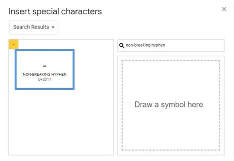 non breaking hyphen symbol meaning type on keyboard copy and paste