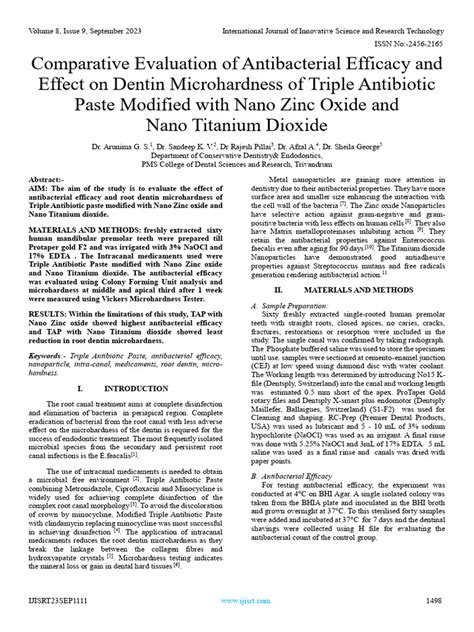 comparative evaluation of antibacterial efficacy and effect on dentin