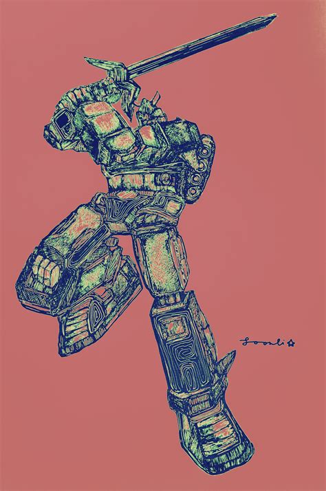 Hi I Would Like To Share My Voltes V Fan Art Requested By My Mom Pen