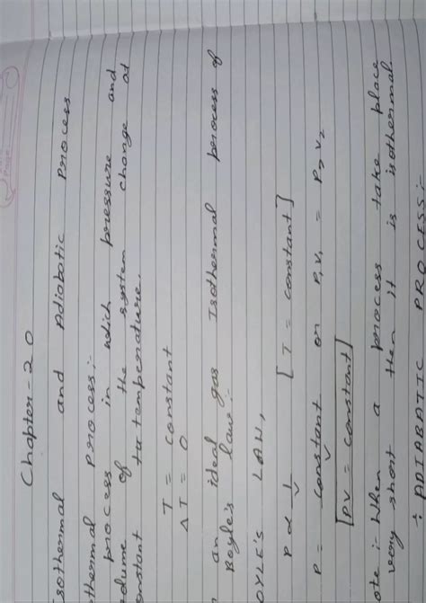 Isothermal And Adiabatic Process Stuvia Us