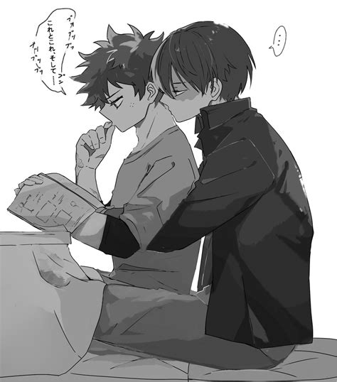 轟出読書に忙しい緑谷 轟 轟出 ちりめんの漫画
