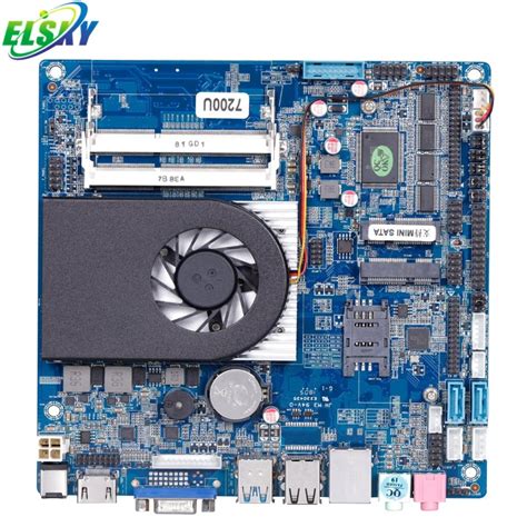 1151 Motherboard Kabylake Core I3 7200u Mini Itx Motherboard With 1000m