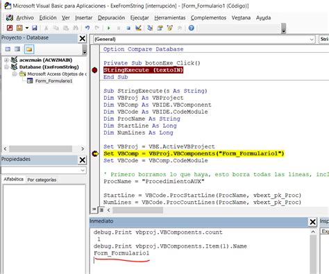 Vba Ejecutar Cadena De Texto String Como Comandos En Un