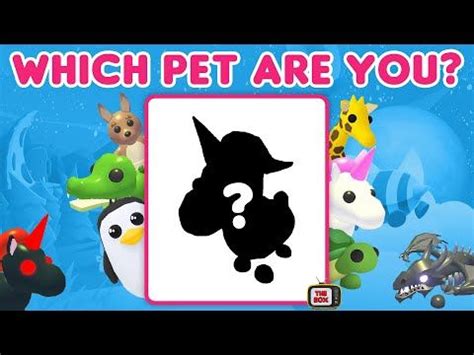 Which Adopt Me Pet Are You Roblox Personality Test YouTube